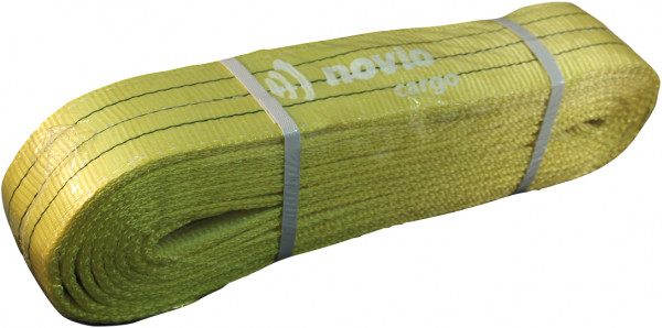 Hijsband met lus 3 ton geel 2 m