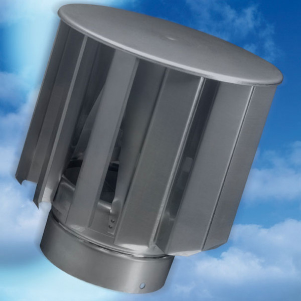 VT Ventinox-200 RVS windgedreven ventilator - Tilmar