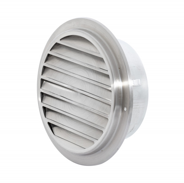 Rond RVS schoepenrooster 100mm