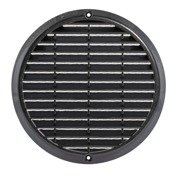 T178-190 aluminium rooster rond, zwart - Tilmar