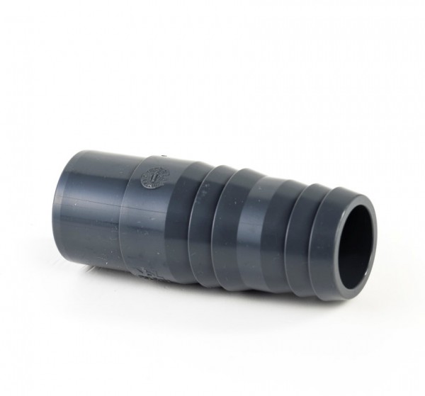 Pressure PVC Hose tail with glueconnection - 50 x 50-53mm - 10 bar ...