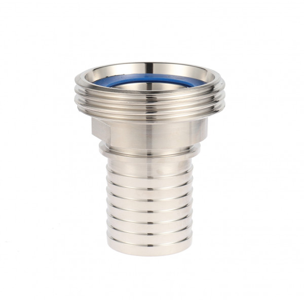 SMS Fitting - SMS 1145 - Male thread - Hose tail - 1-1/2" - Stainless ...