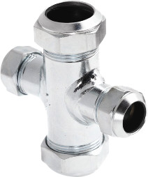 Bonfix galvanized steel compression fitting - Crosspiece 114 - 4 x ...