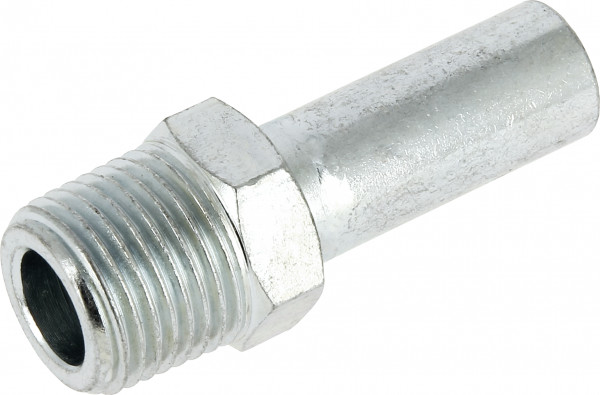 Bonfix Pressfitting galvanized steel heating Insert coupling 1/2 x Ø12 - conical Male Thread (R ...