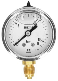 Manometers 40mm - mit Anschluss unten 10 Bar Kaufen bei NexaParts