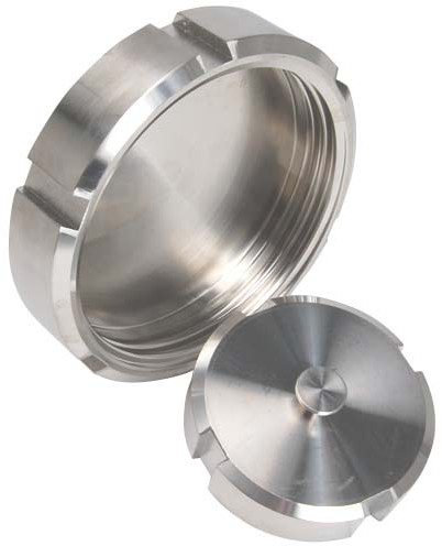 Dairy Coupling - DIN 11851 - Blind nut with switch - DN75-3" - RVS 316 ...