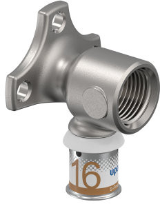 Uponor S-Press Plus wall plate - short model - female thread x press ...