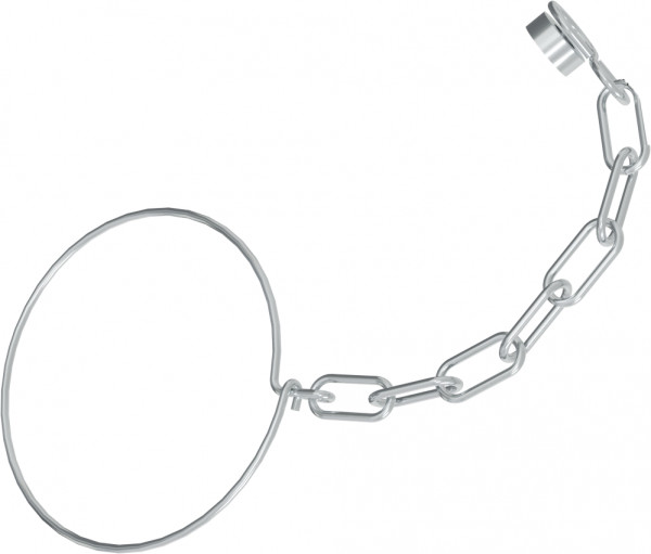 Dairy Fitting - DIN 11851 - Nut chain with loop - DN65 L=140mm ...
