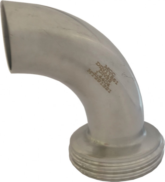Dairy Fitting - DIN 11851 - Elbow 90° - Male x Weld - DN50 - Stainless Steel 316 Online ordering ...