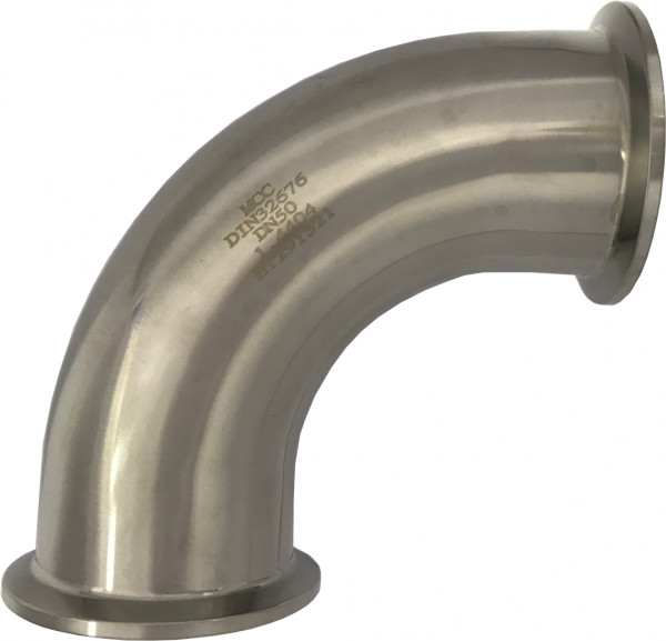 Triclamp Fitting - DIN 32676 - Elbow 90° - Clamp x Clamp - DN15 x DN15 ...