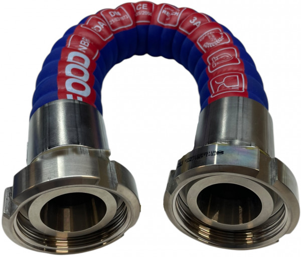 Dairy Hose - Food Hose - NBR - Very Flexible and Ribbed - Complete with ...