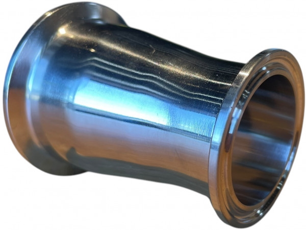 Tri Clamp Fitting - DIN 32676 - reducer - Clamp x Clamp - DN100 - DN80 - Fl.119 - 106 - SS ...